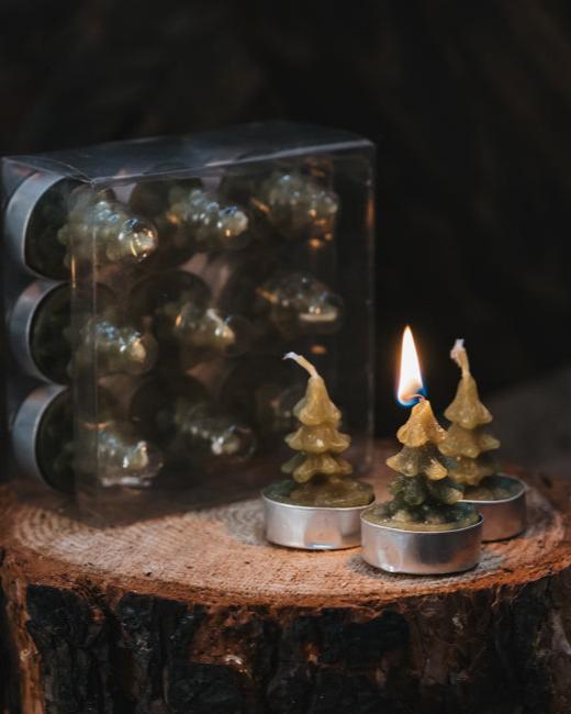 Tree Tea Lights – Feather + Larch