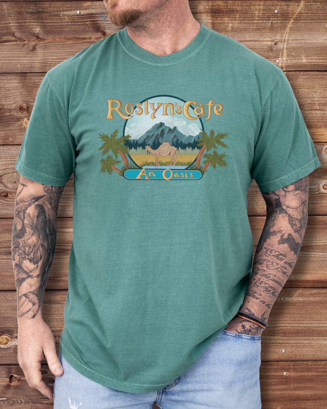 Roslyn’s Cafe T-shirt: Inspired by Northern Exposure – Feather + Larch
